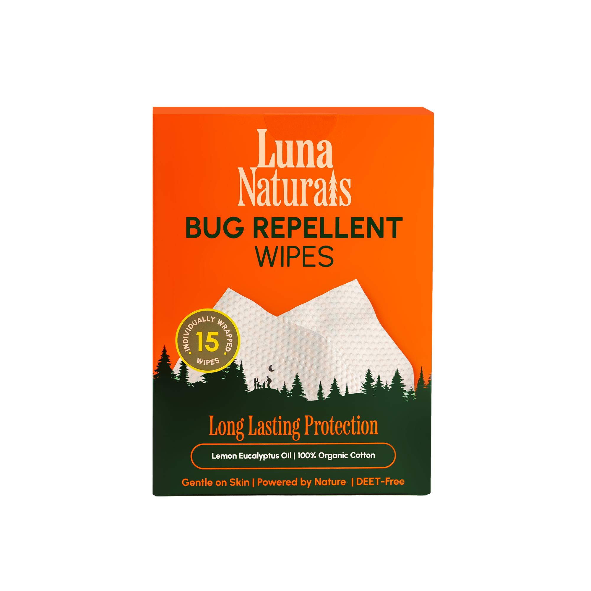 Mosquito Repellent Wipes - 15 Individually Wrapped Wipes. – LunaNaturals
